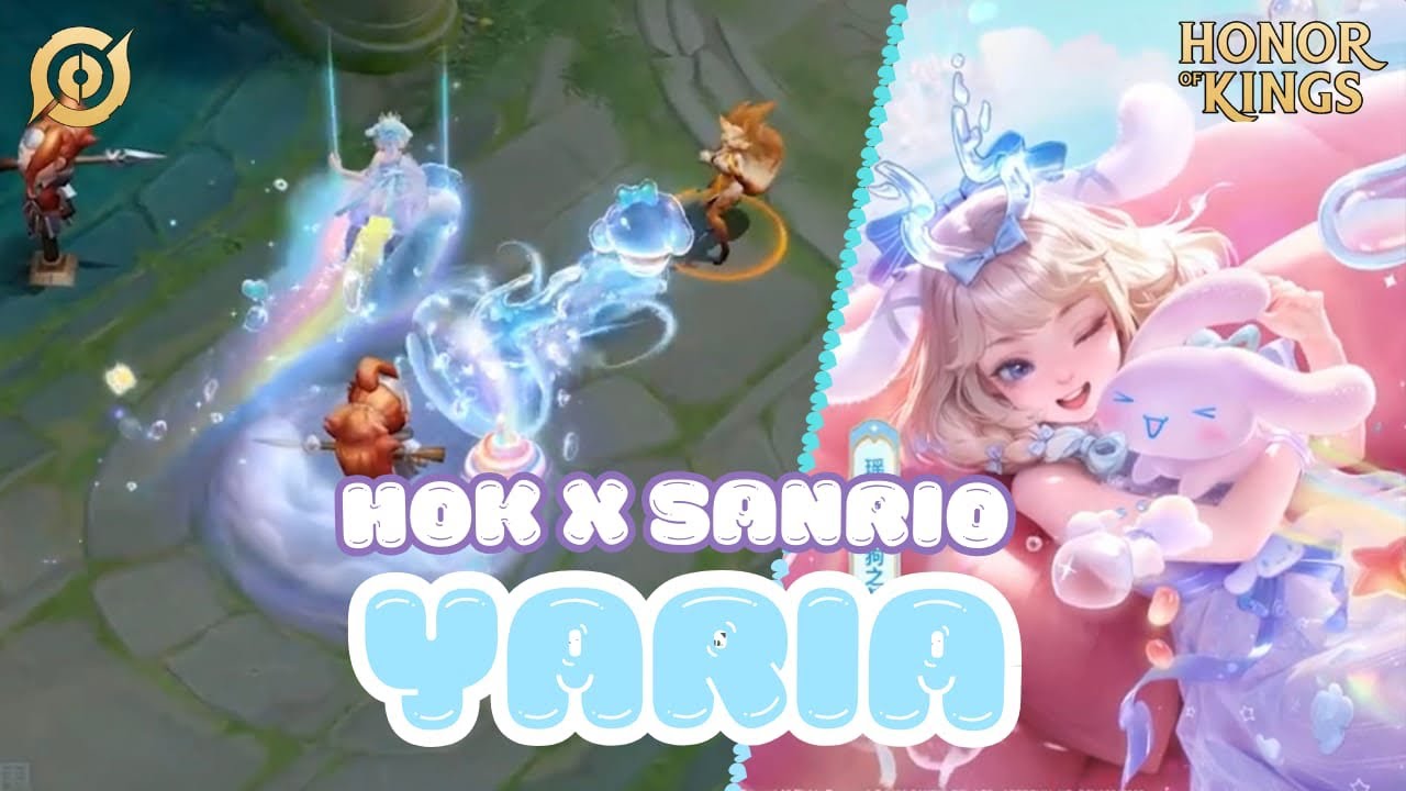 Yaria • Honor of Kings x Sanrio Characters ｜Nova Skin - YouTube