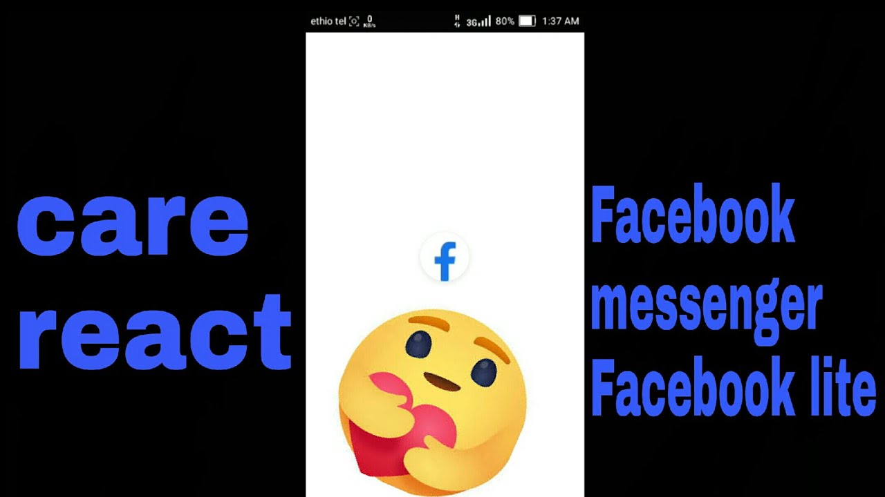 How to use care react on Facebook messenger and Facebook lite App ...