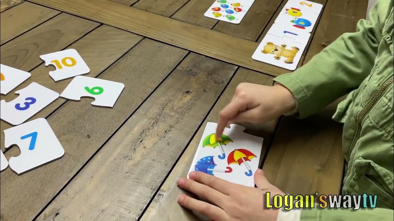 Matching GAME using Number Picture Cards - YouTube