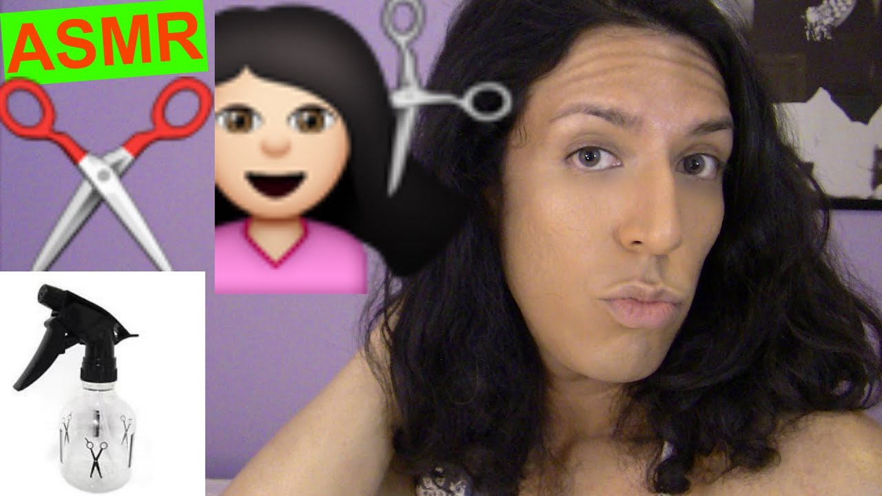 Asmr Haircut Roleplay Spraying And Cutting Youtube