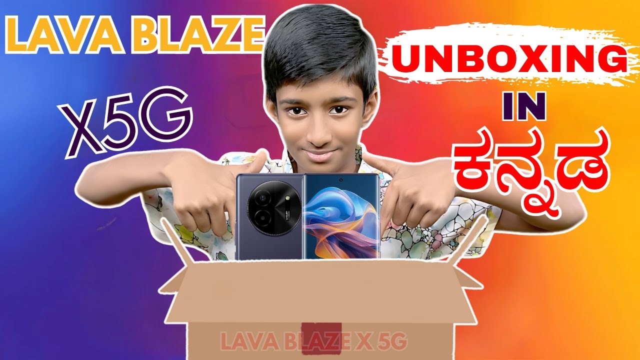 Lava Blaze X 5G Unboxing in Kannada Tech With Bharath - YouTube