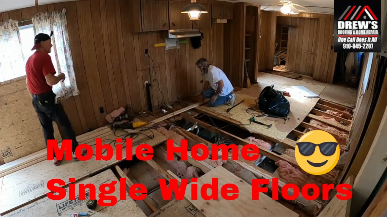 Rotten Mobile Home Sub Floor - YouTube
