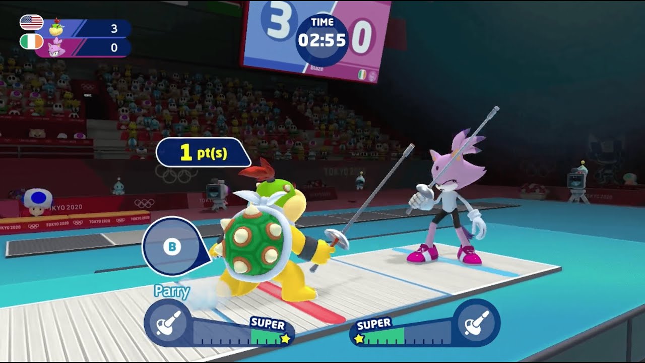 Gaming Fun During Paris 2024 Olympics: Fencing with Bowser Jr. on ...