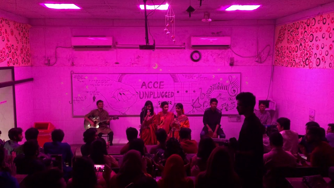 ACCE Unplugged - Fagun Haway Haway - Chorus by 38th batch - YouTube