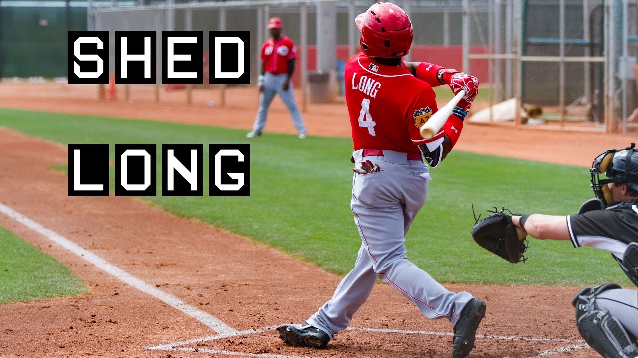 Cincinnati Reds Shed Long hitting in spring training - YouTube