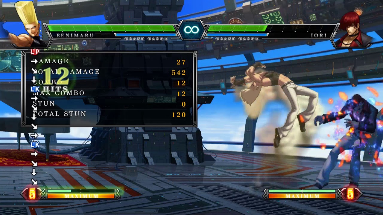 kof 13 benimaru corner hd combo - YouTube