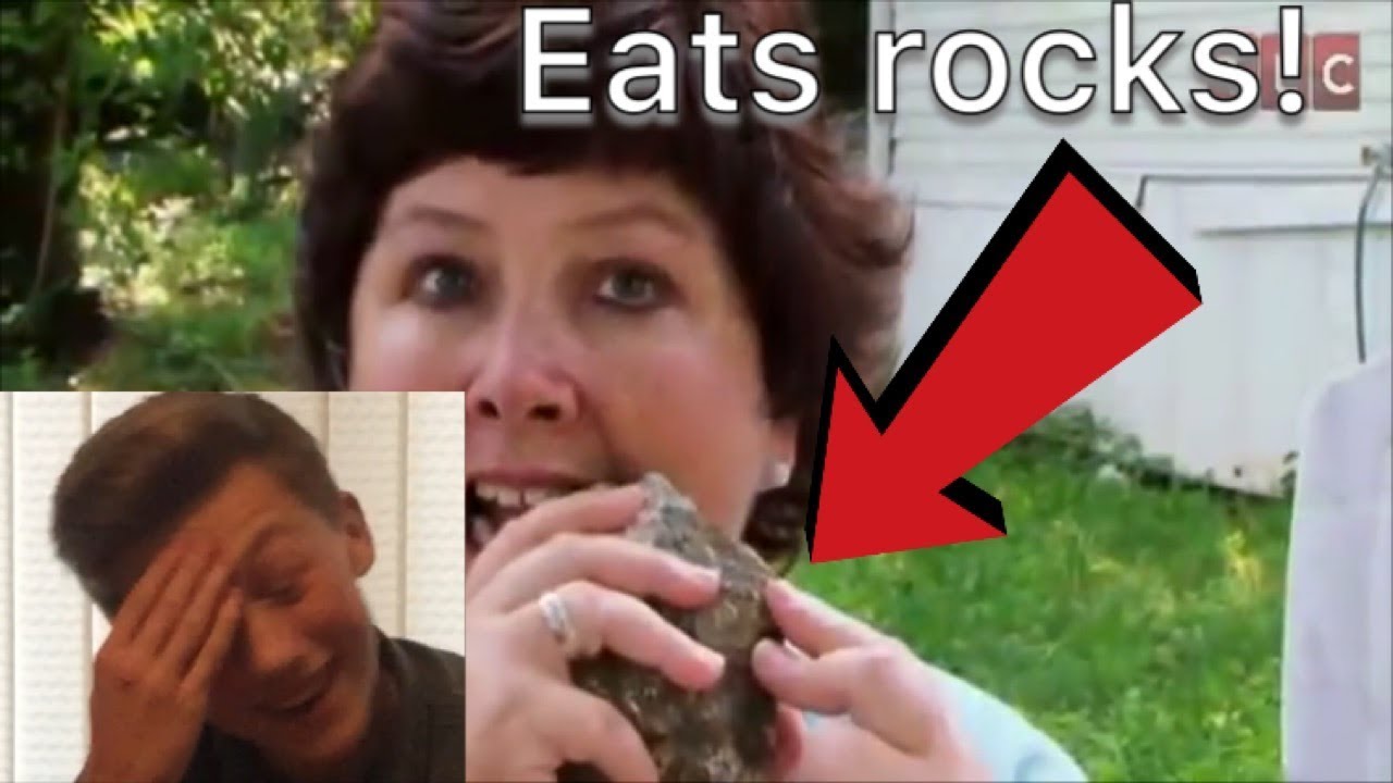 THIS WOMAN EATS STONES - YouTube