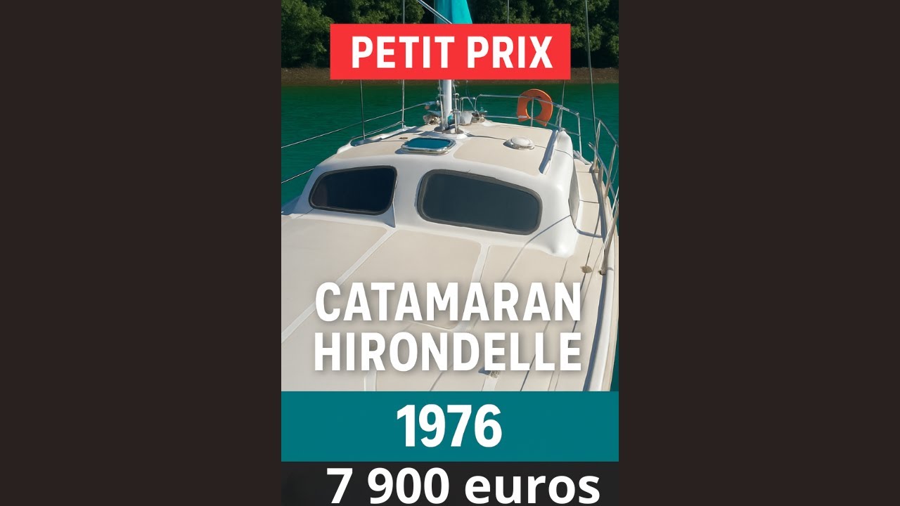 🌊 Incroyable Catamaran Vintage Hirondelle à moins de 8 000€ , avec ...