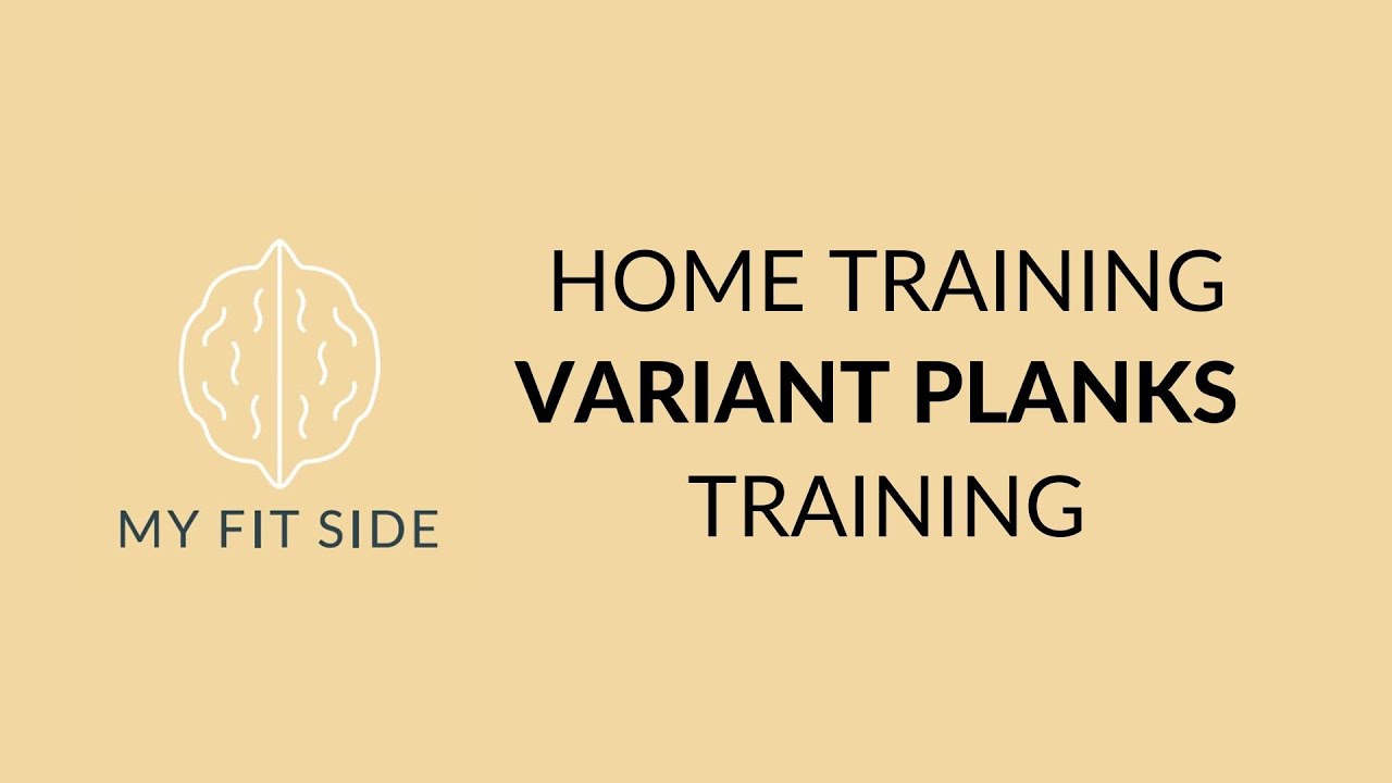 Plank Variation Exercises | Home Training with MY FIT SIDE - YouTube