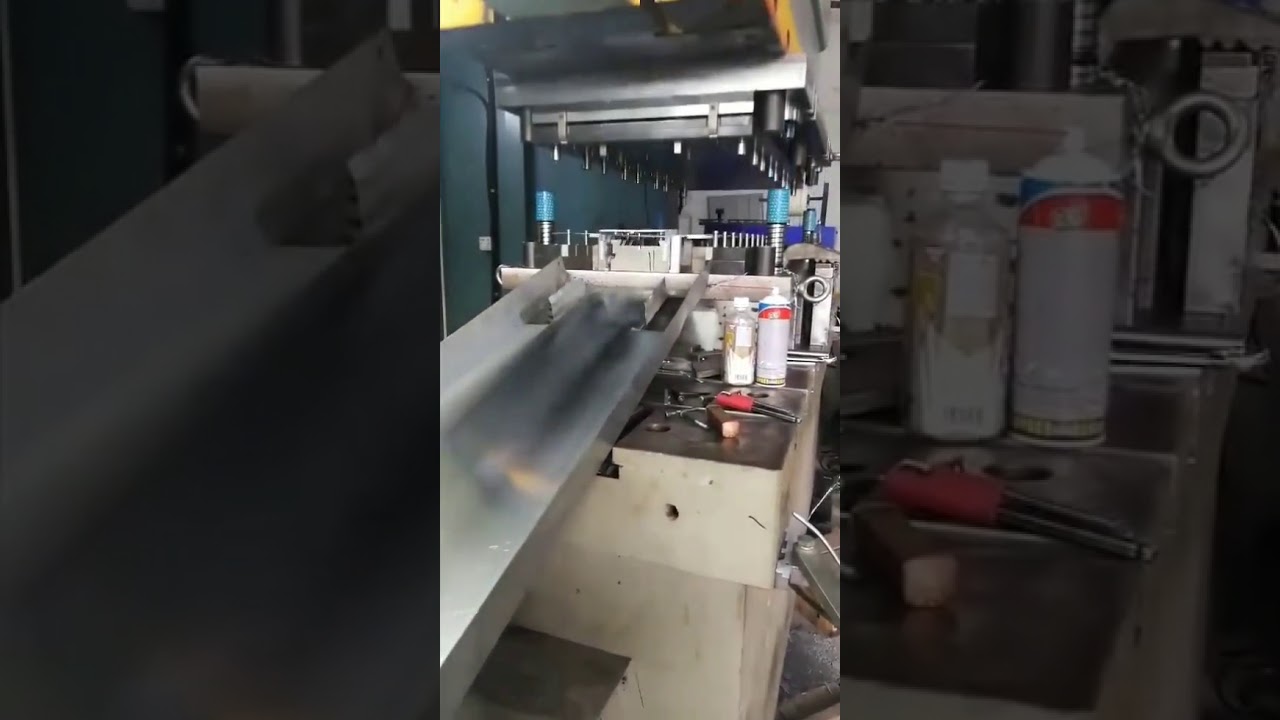 sheet metal bending progressive stamping die - YouTube