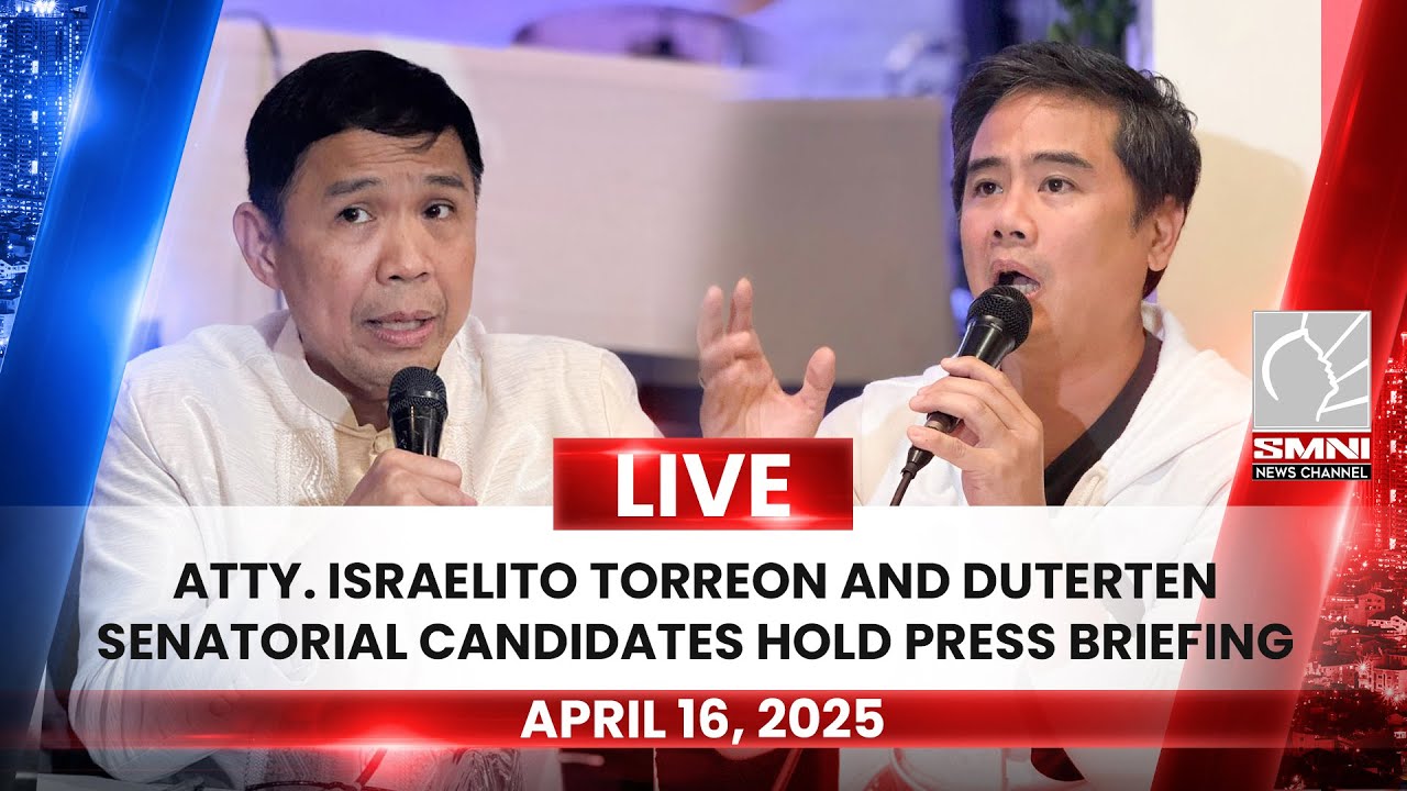 LIVE: Atty Israelito Torreon and DuterTen Senatorial Candidates hold ...