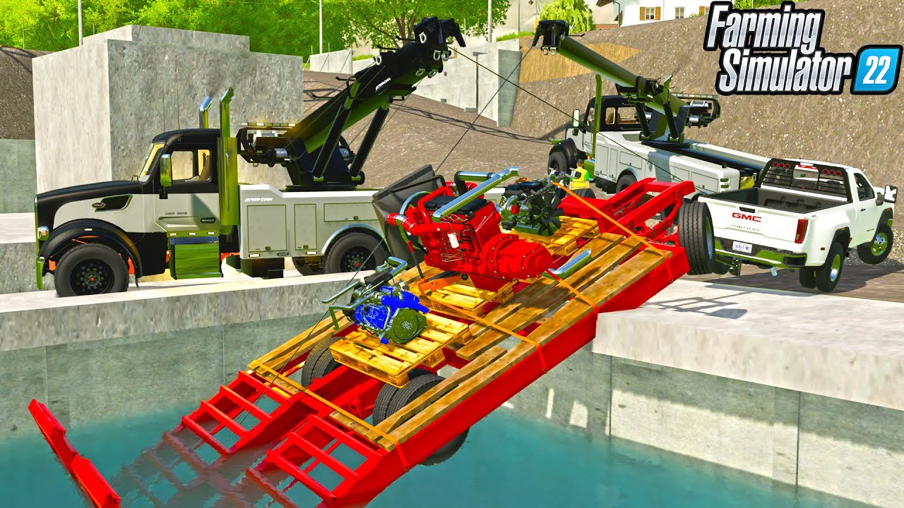THE DRIVER WENT SWIMMING IN HIS CAR! (TOWING RECOVERY) | Farming ...