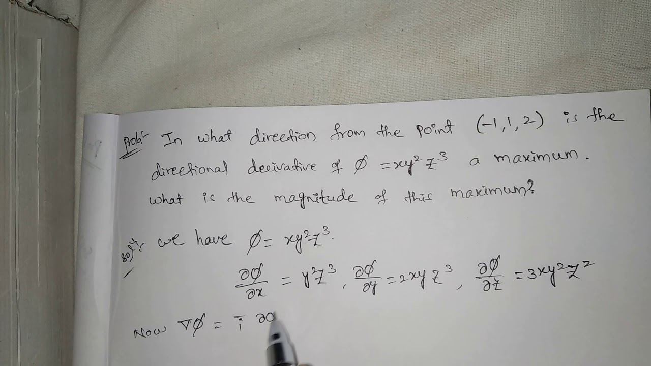 Vector Differentiation problem part 9 - YouTube