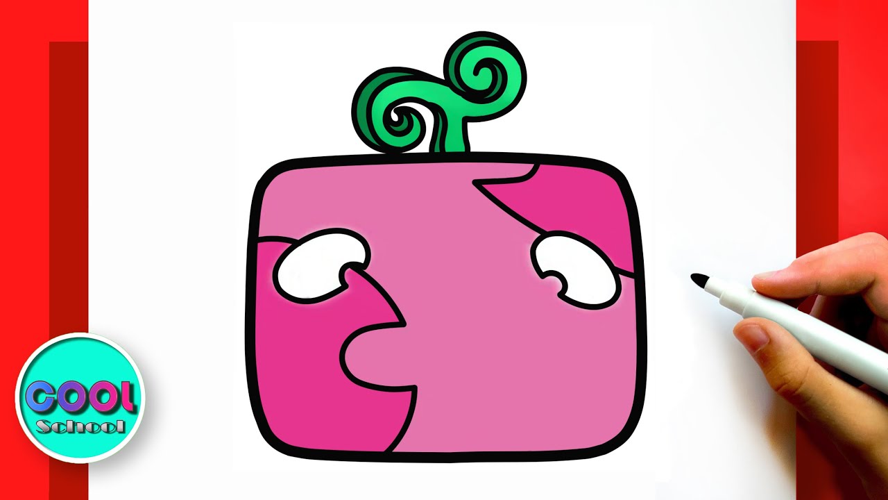 How to Draw RUBBER | Blox Fruits | 2D | Step by step - YouTube