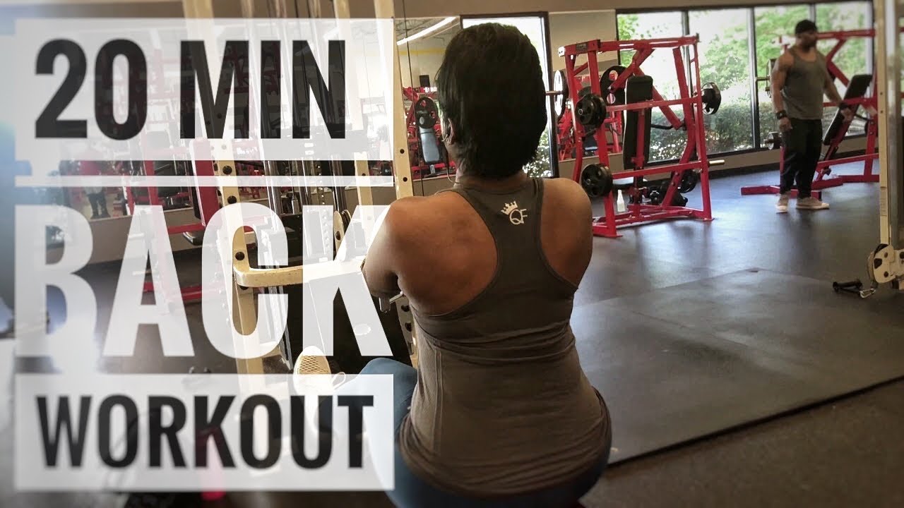 20 Min Back Workout For More Definition - YouTube
