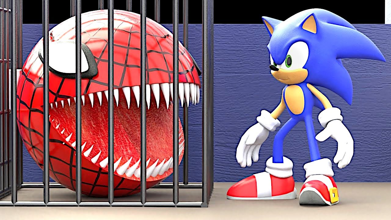 Spider Pacman vs Sonic [COMPILATION] - YouTube