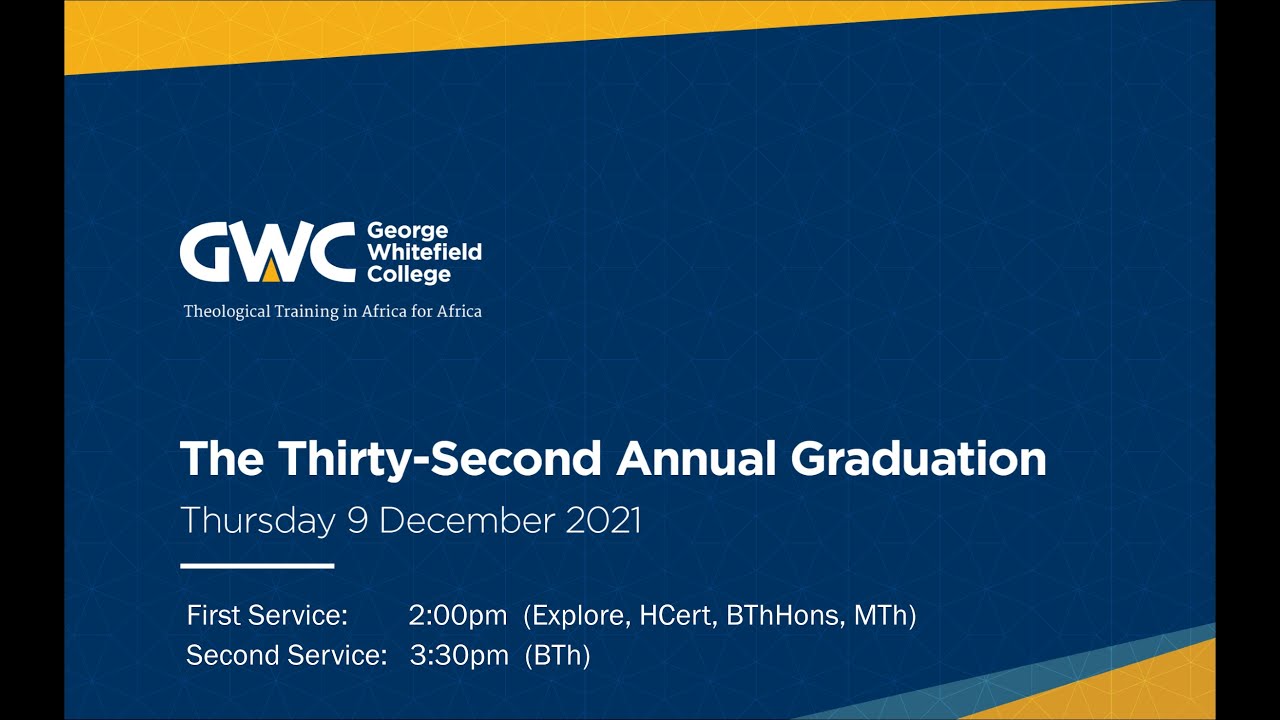 GWC 32nd Annual Graduation - YouTube