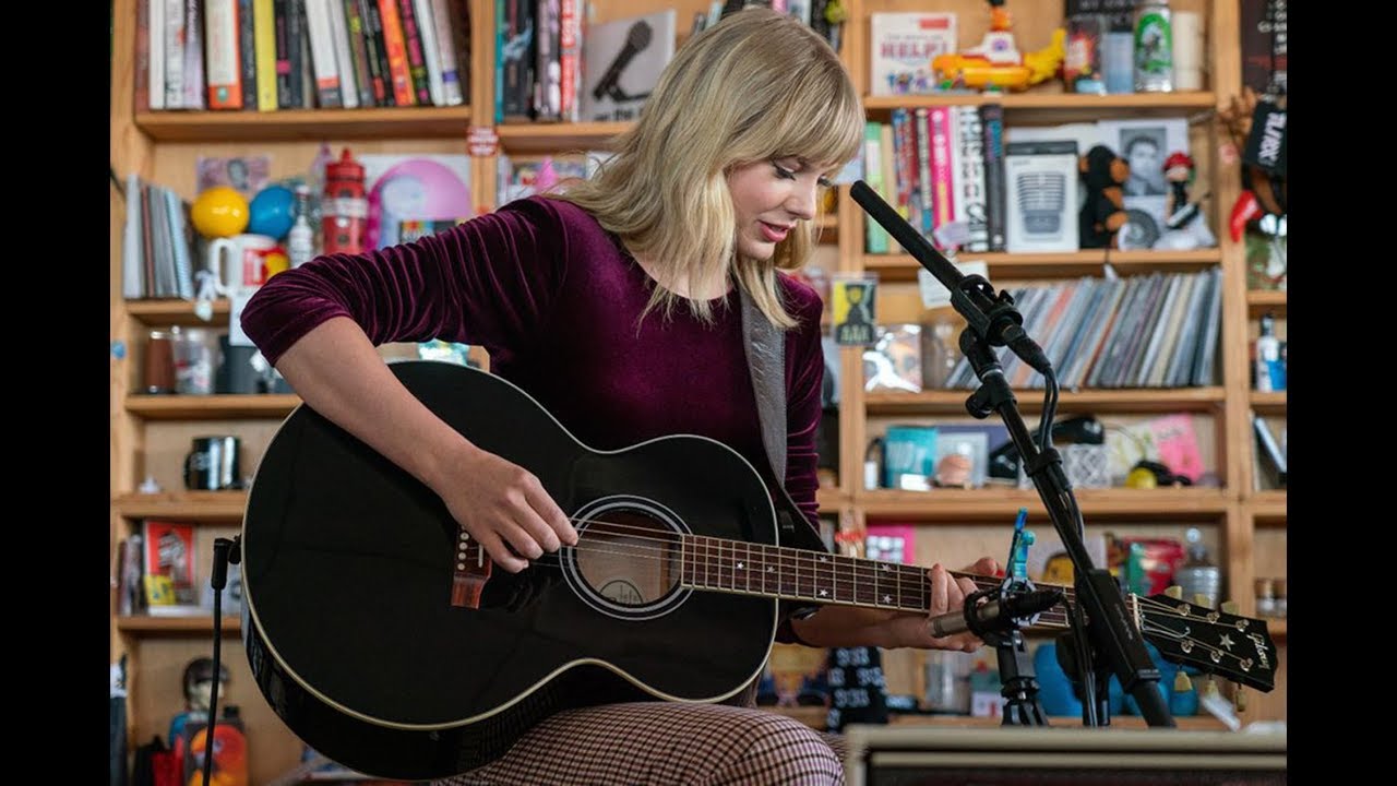 Taylor Swift suits up for NPR Tiny Desk Concert - Fox News - YouTube