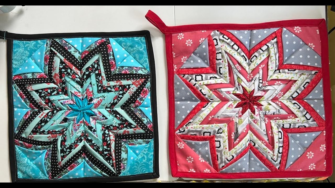 FOLDED STAR MINI QUILT - Full Tutorial - YouTube