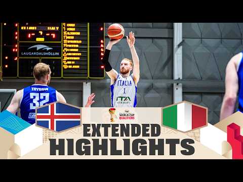 Iceland 🇮🇸 v Italy 🇮🇹 | Extended Highlights | FIBA Basketball World Cup 2027 European Qualifiers