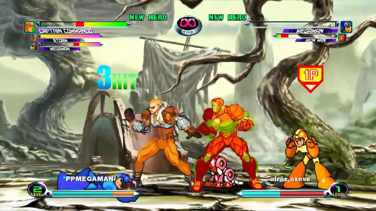 MvC2 - Rockman online player matches - YouTube