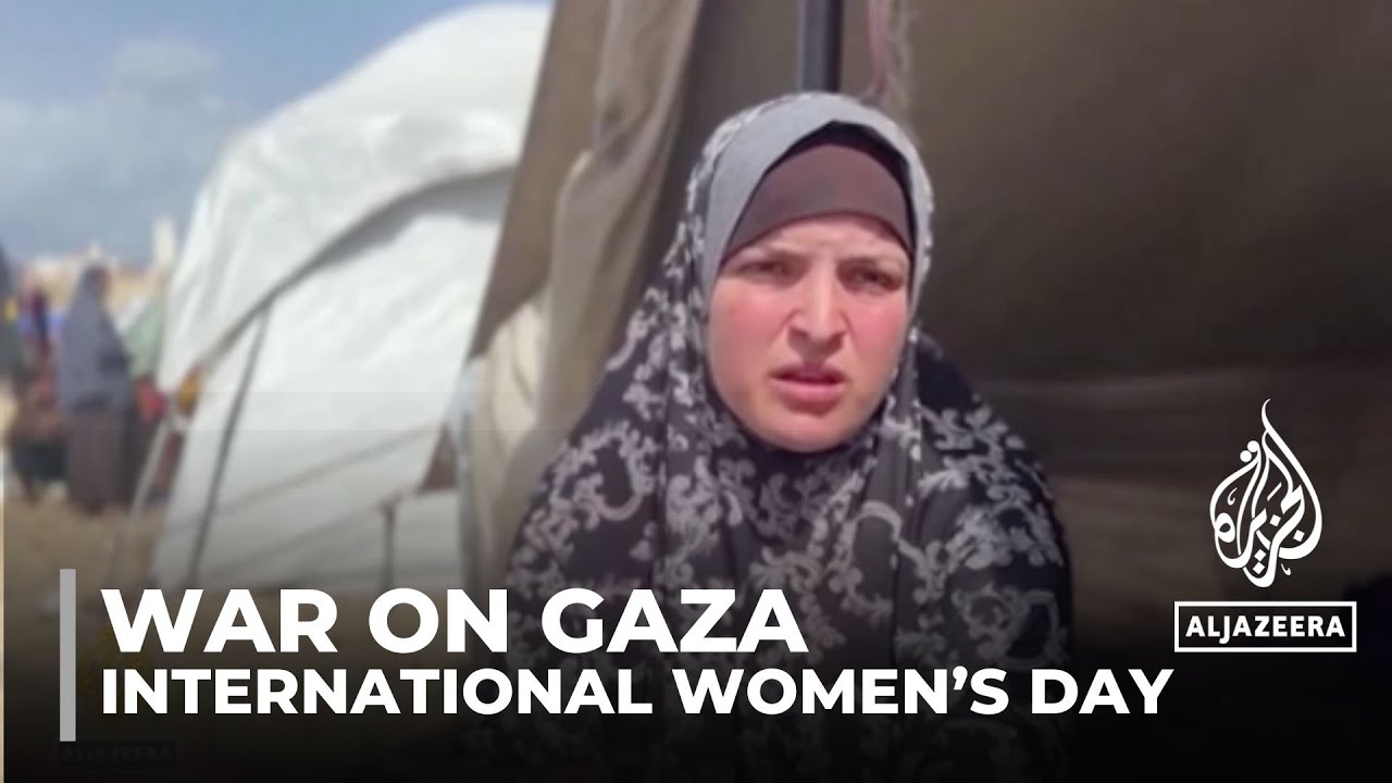 International women's day in Gaza: Displaced women struggle for basics ...