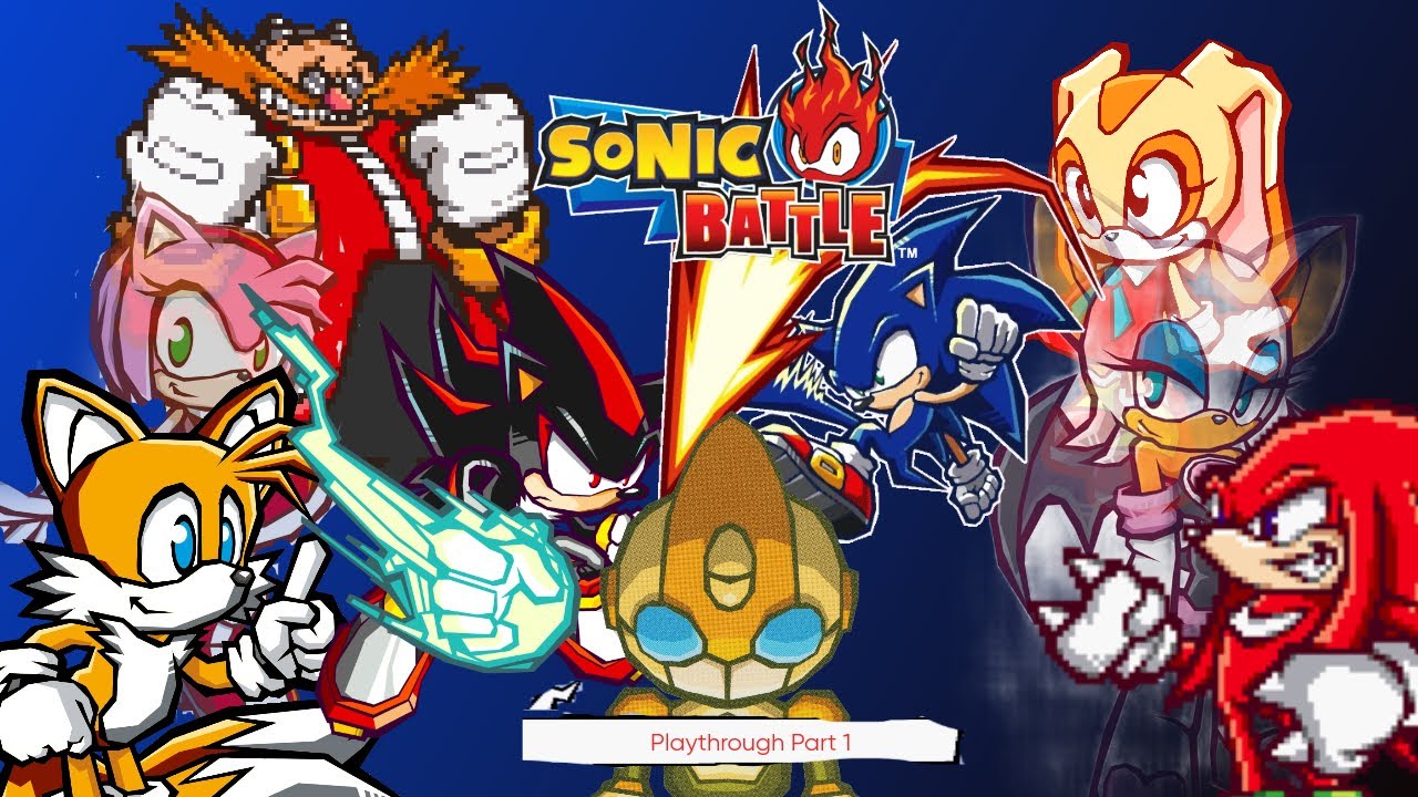 "The Action Starts" Sonic Battle GBA Playthrough Part 1 "Sonic The ...