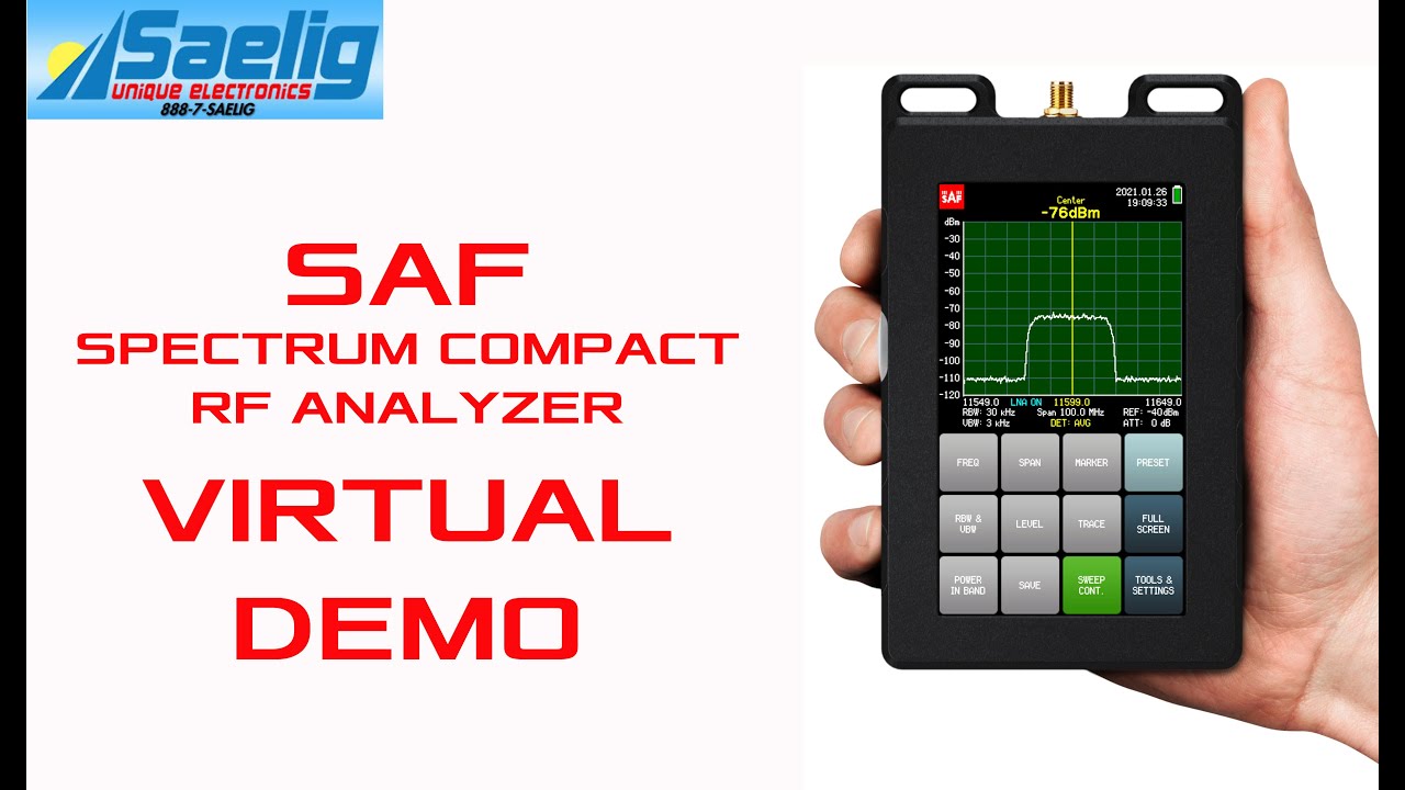 SAF Spectrum Compact Virtual UI Demo Walkthrough for RF analysis - from ...