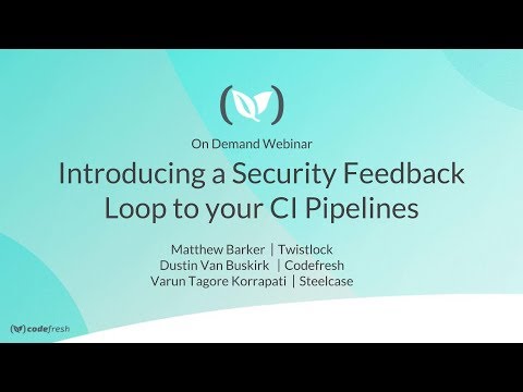Introducing a Security Feedback Loop to your CI Pipelines - YouTube