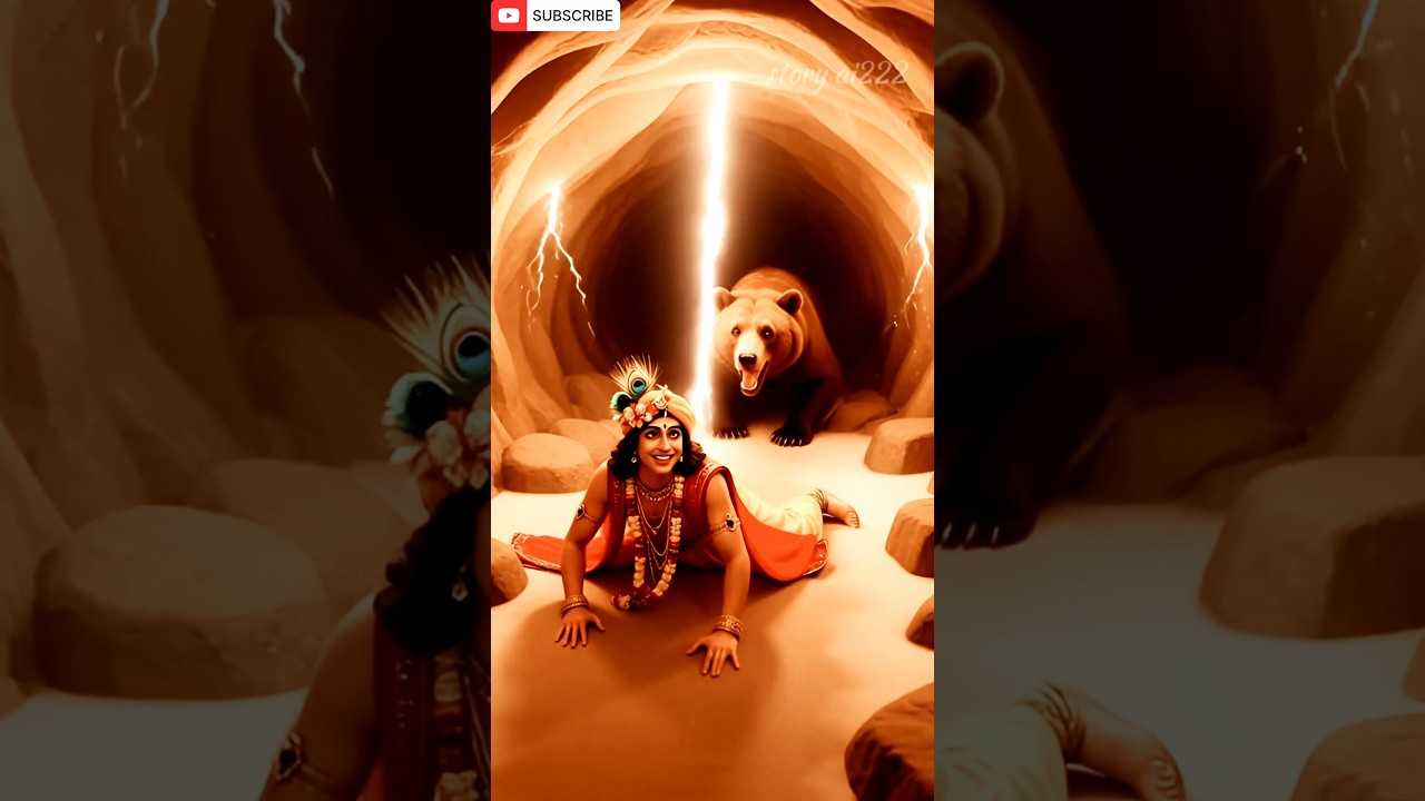 Krishna ke saath Bhalu ka Zabardast Scene 🔥. Radha Krishna vs Bhalu ...