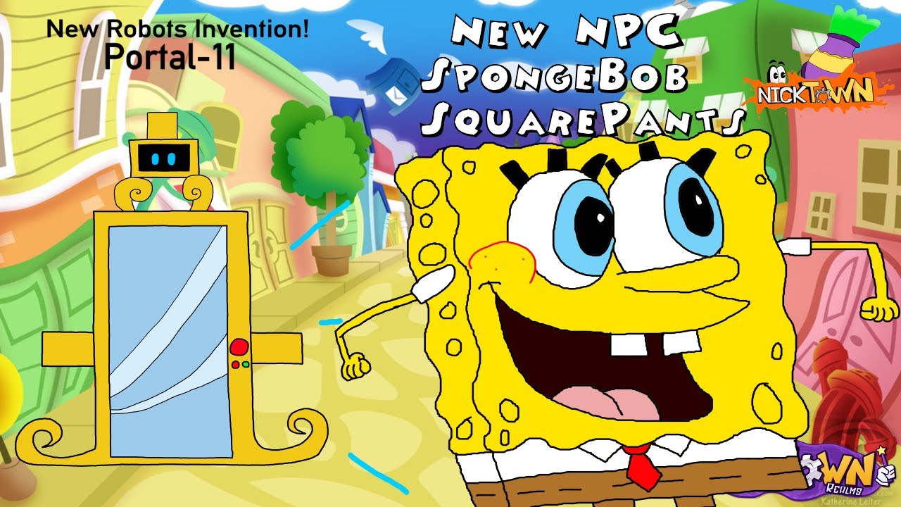 SpongeBob is definitely located on the teleport on the mirror - YouTube