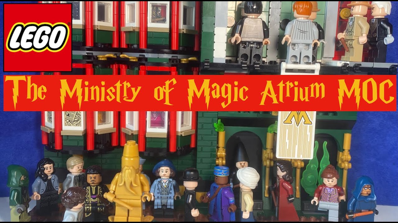 Ministry of Magic atrium hidden scene MOC. Lego Harry Potter - YouTube