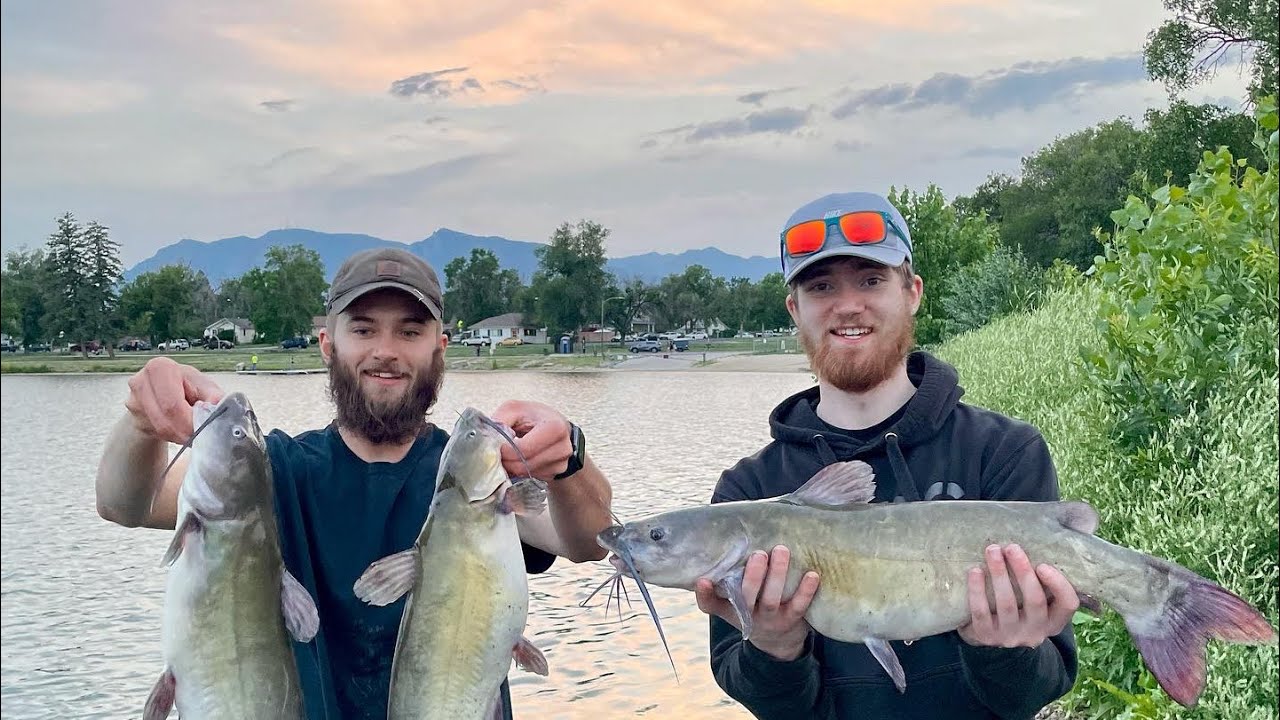 CATCHING 3 CATFISH AT THE SAME TIME! Week of cat fishing prospect lake ...