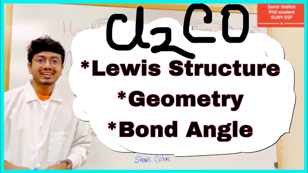 Cl2CO Lewis Structure, Geometry & Bond Angle! #phd #chemistry #esf ...
