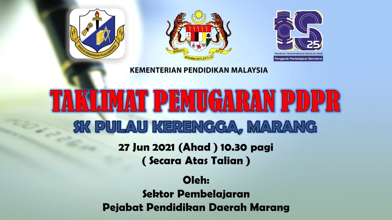 Pembugaran PDPR SK Pulau Kerengga oleh Sektor Pembelajaran PPD Marang ...