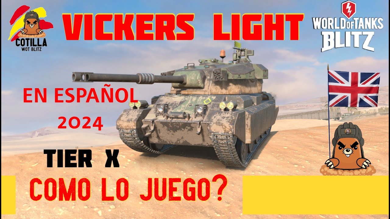 WoT Blitz Ligero Tier X | Reseña Vickers Light World of Tanks Blitz ...