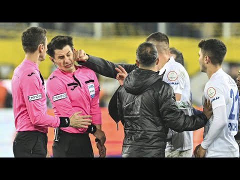 Turkish football referee punched by club president