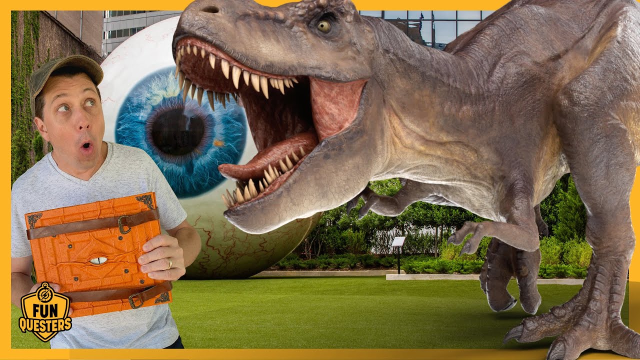Giant T-Rex Dinosaur Comes to Life from Jurassic World Dominion - Watch ...