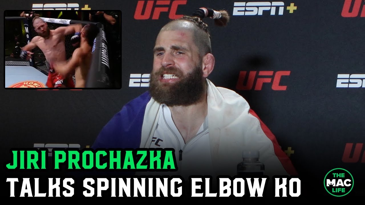 Jiri Prochazka talks crazy spinning elbow KO of Dominick Reyes ...