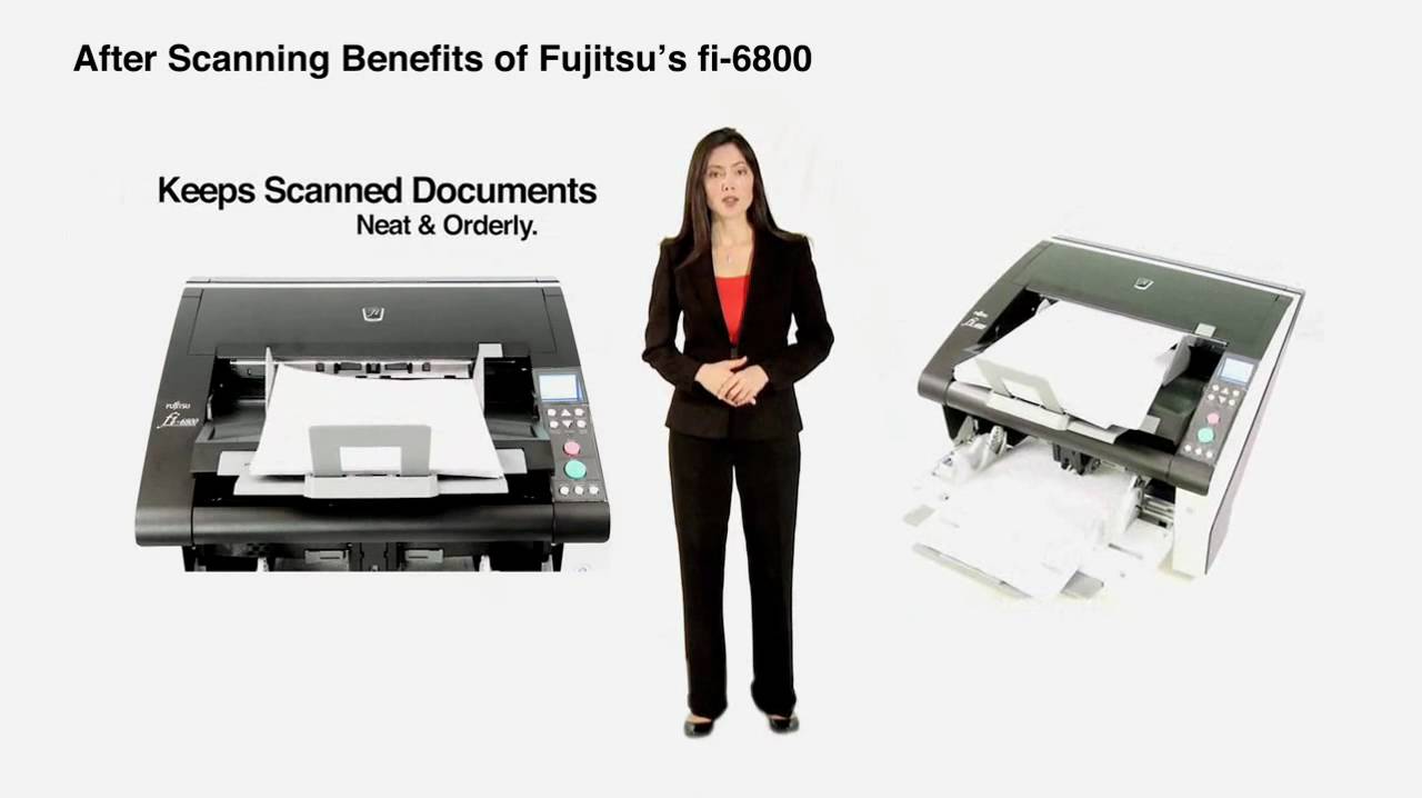 Fujitsu fi-6800 Production Document Scanner - YouTube