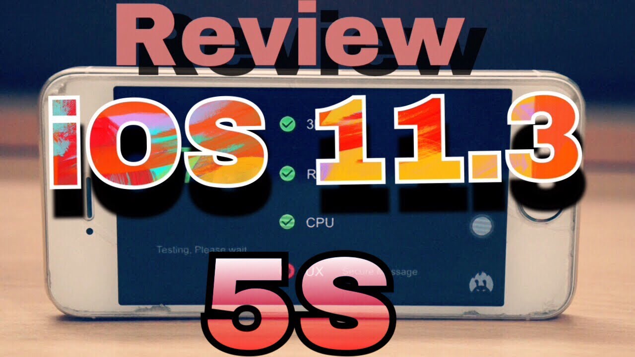 iPhone 5s running iOS 11.3...( review) - YouTube