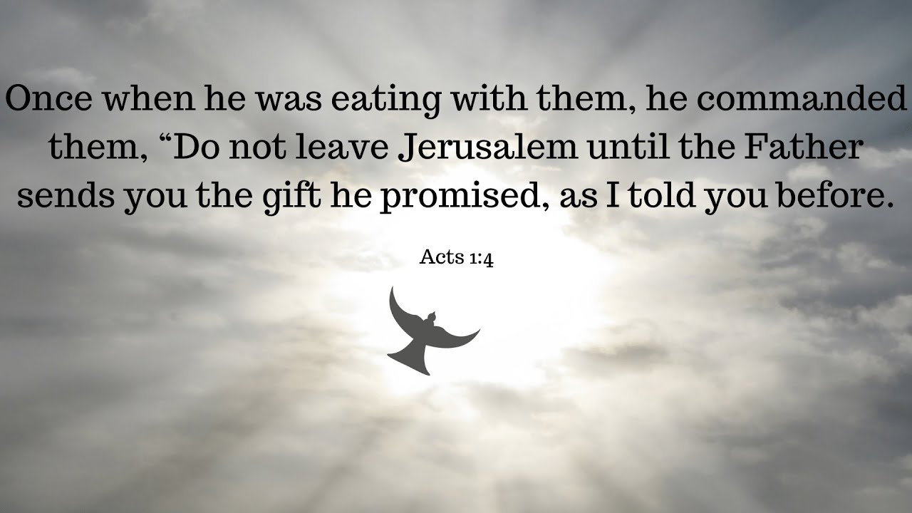 Thought of the day - Acts 1:4 - YouTube