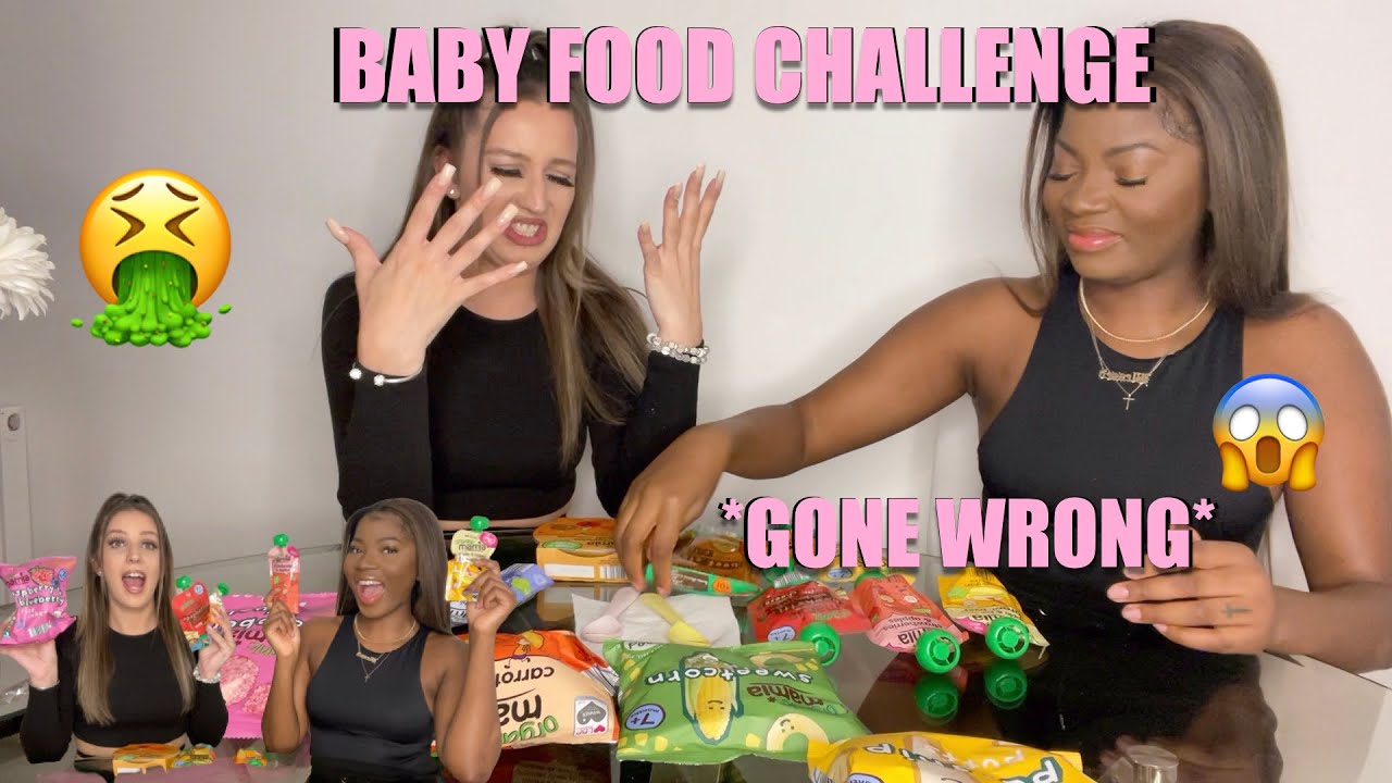 BABY FOOD CHALLENGE | *GONE COMPLETELY WRONG* | MY FRIEND TRYING BABY ...
