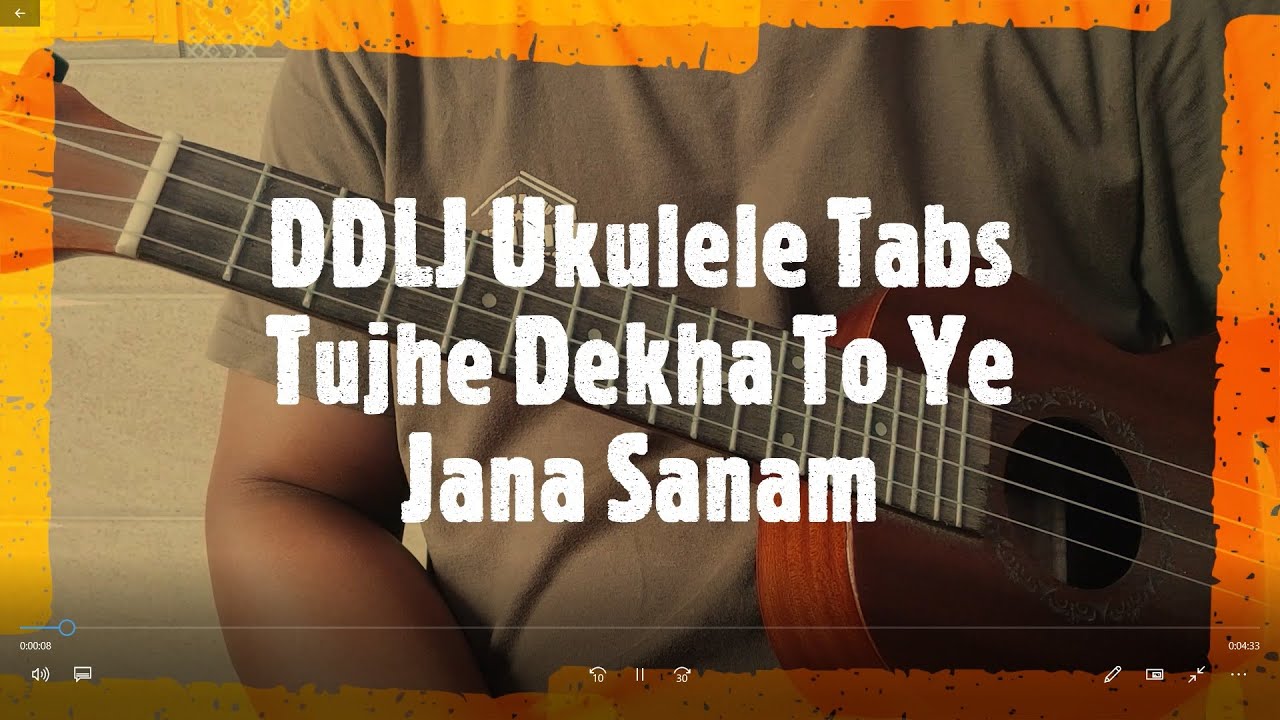 DDLJ Theme Ukulele Tabs Step By Step Easy Lessons & Tutorials - YouTube