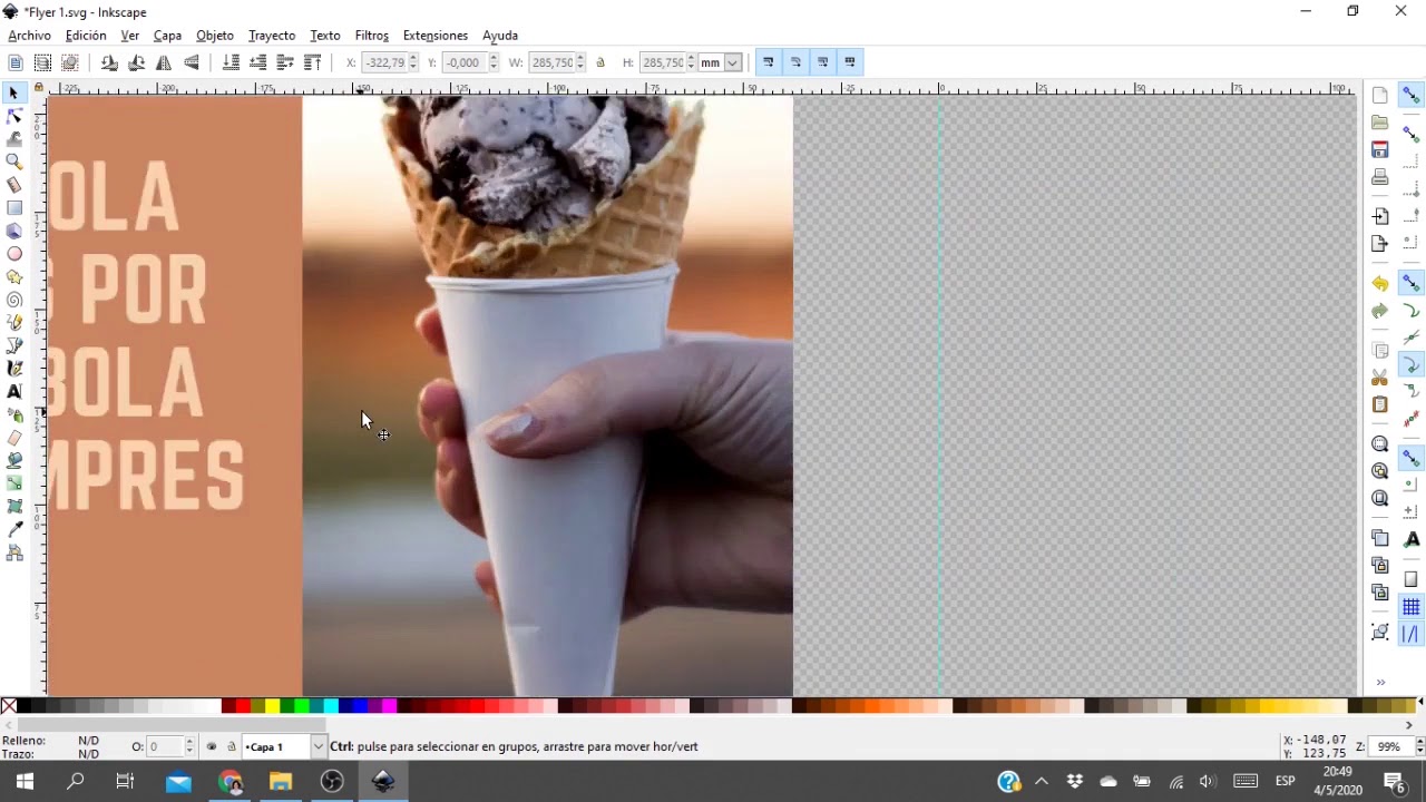 Diseña tu Flyer - Parte 2 | Curso básico de InkScape - YouTube