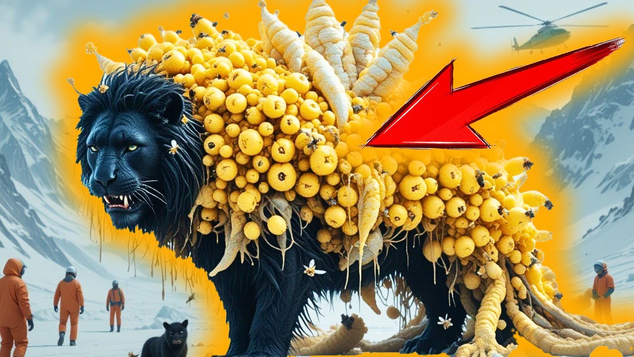 Brave Black Lion Cub Seeks Help to Rescue Its Father Overrun by ...