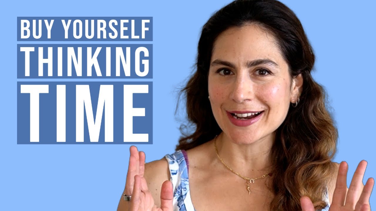 How to Think Before You Speak Out Loud In English - YouTube