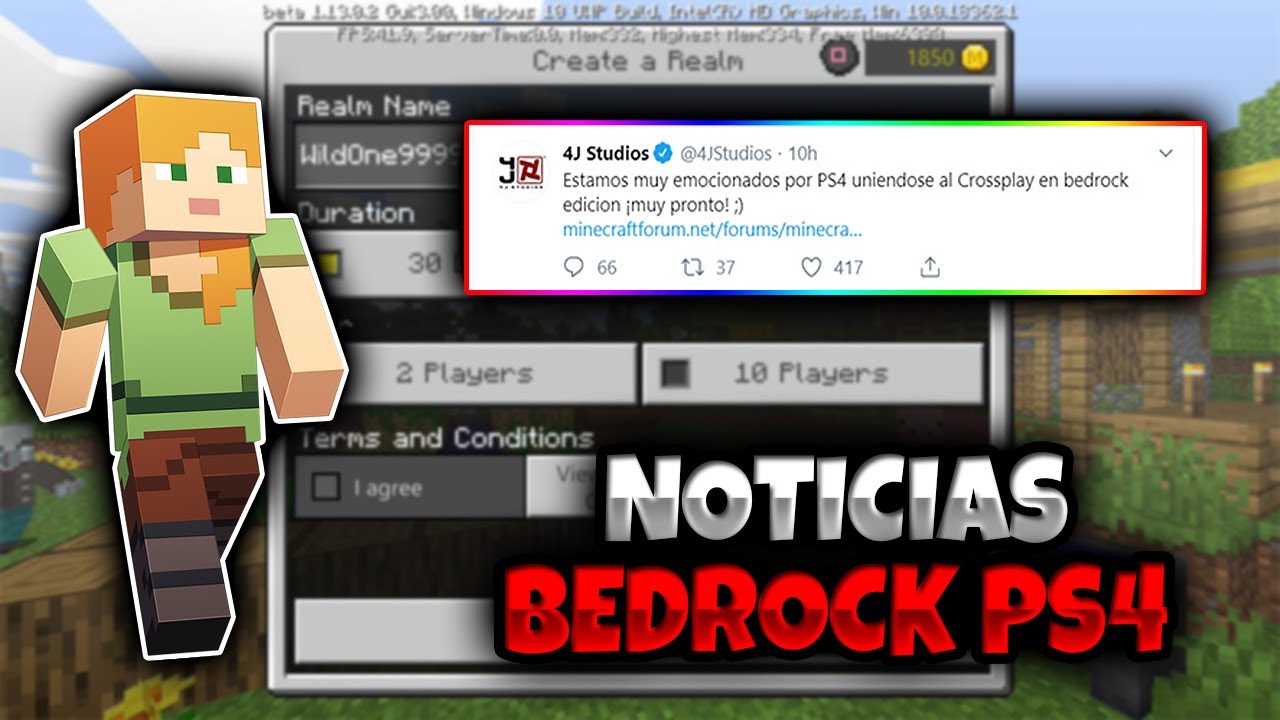 ¡CROSSPLAY PS4! TODO LO QUE DEBES SABER Minecraft Bedrock PS4 - YouTube