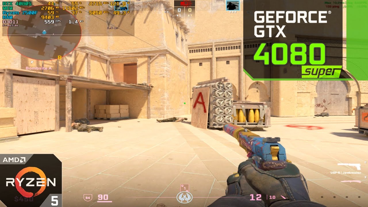 CS2 : RTX 4080 SUPER + Ryzen 7500F : FACEIT - YouTube
