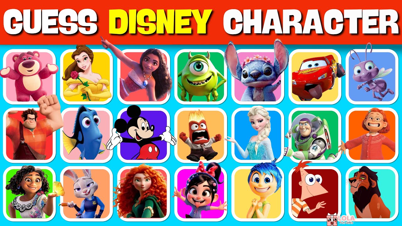 Guess the Character: Disney Edition! 💙 How Fast Can You Find Stitch ...